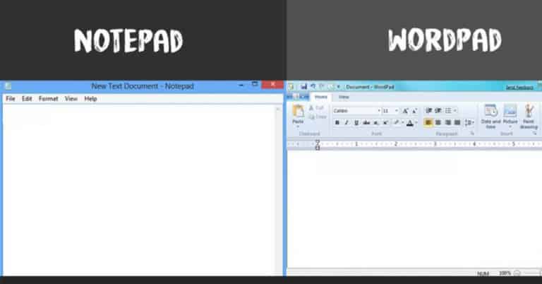 شرح الفرق بين Notepad و WordPad وما هي وظيفة كل منهما